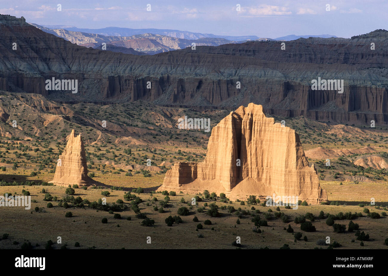 rock formation at Cathedral Valley Capitol Reef National Park Utah USA ...