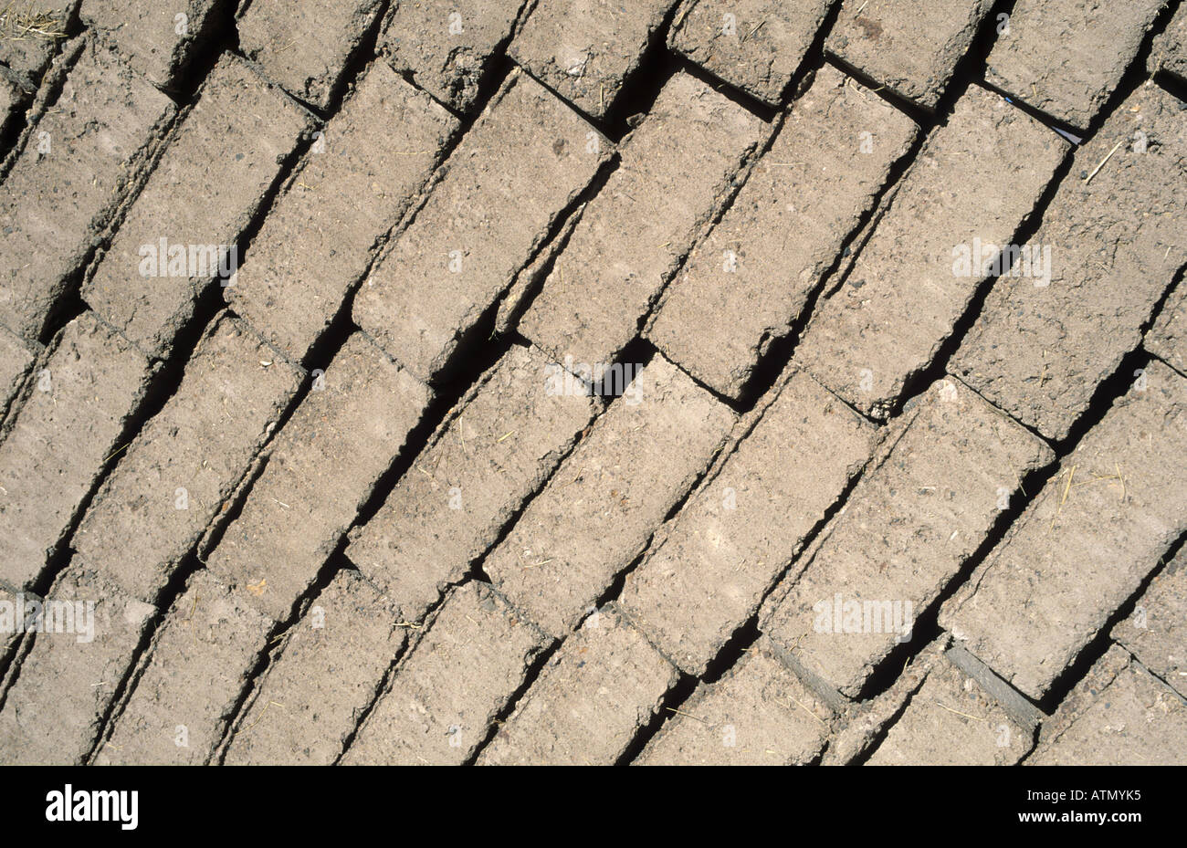 Clay bricks drying in sun hi-res stock photography and images - Alamy