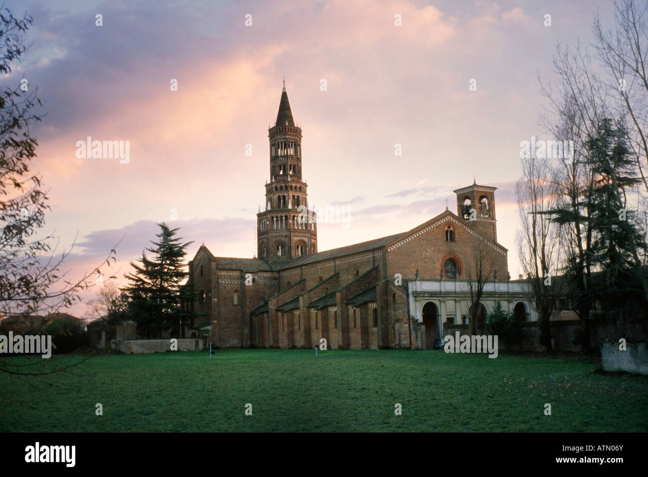 Chiaravalle Milanese. Italy. Abbazia di Chiaravalle, (Chiaravalle Abbey ...
