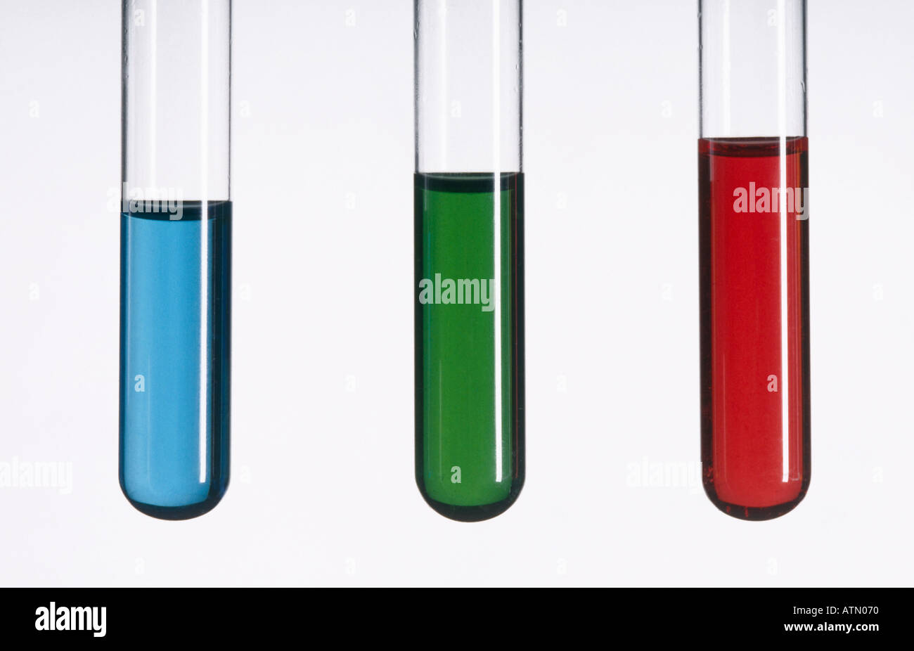 Coloured liquid in test tubes Stock Photo - Alamy