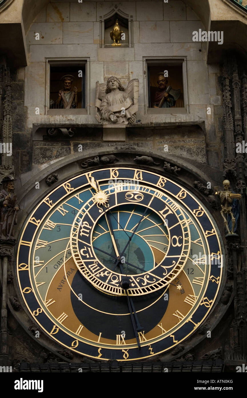 Astrological clock in Prague Stock Photo - Alamy