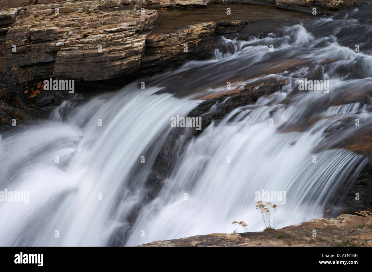 Waterfall Little River Falls Alabama Stock Photo - Alamy