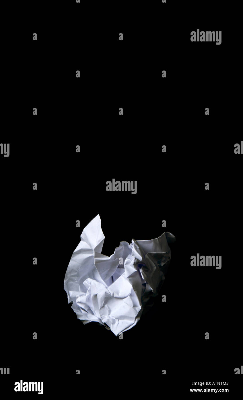 crunched up paper Stock Photo - Alamy