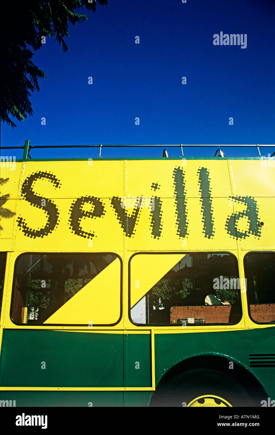 TOURIST BUS IN SEVILLE Stock Photo - Alamy