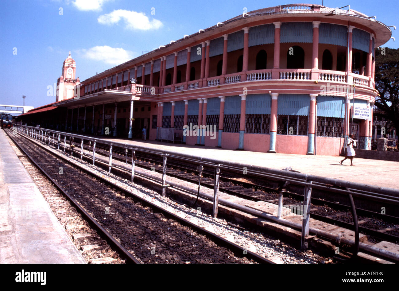 Mysore railway station in India Stock Photo - Alamy