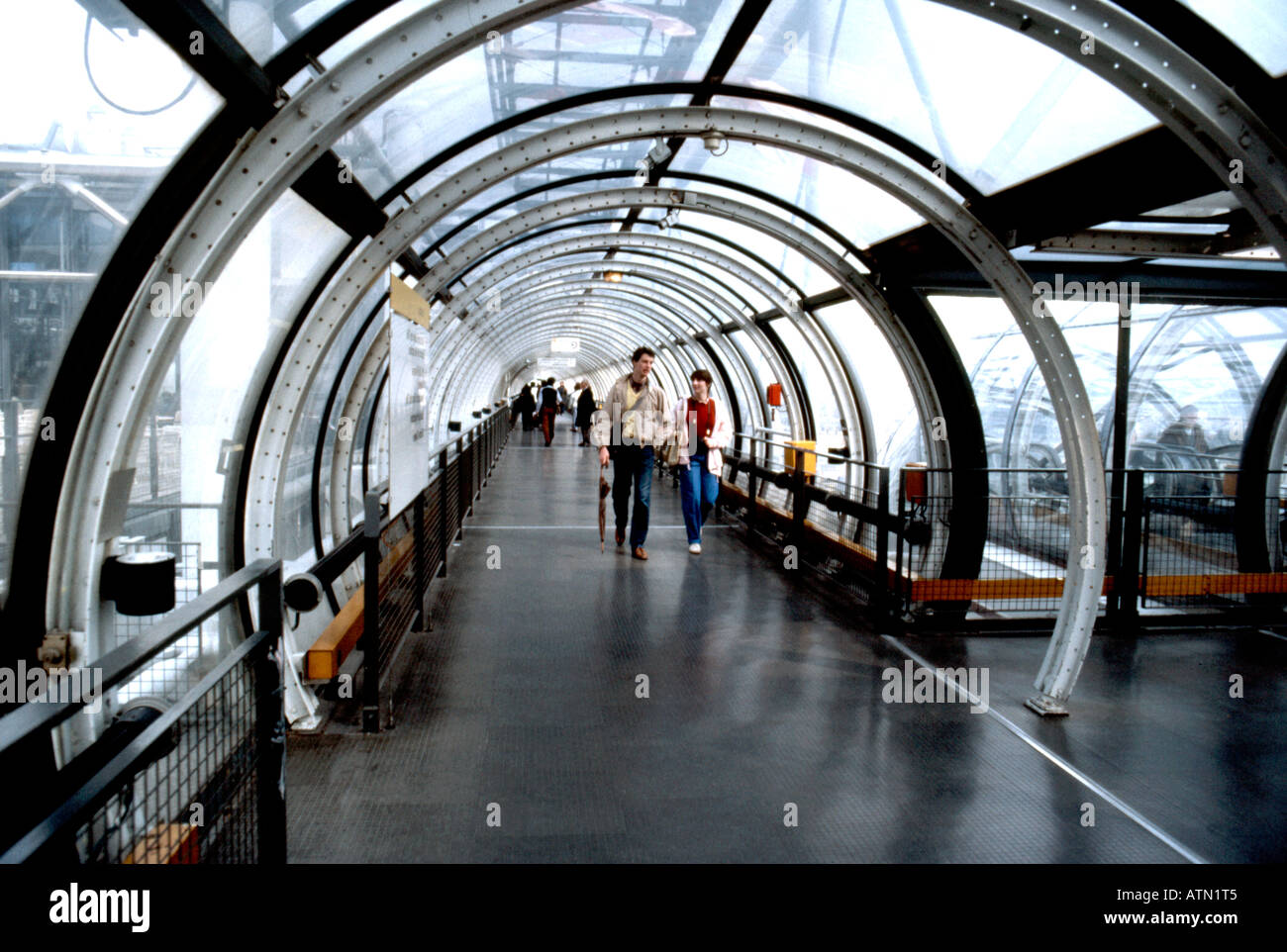 Pompidou Centre interior in Paris Stock Photo - Alamy