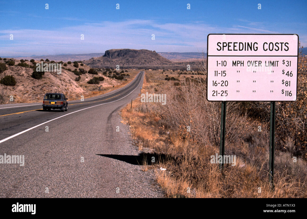 Fines road sign hi-res stock photography and images - Alamy