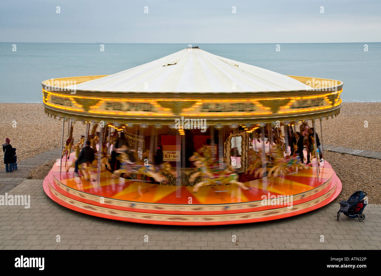 Carousel brighton kids hi-res stock photography and images - Alamy
