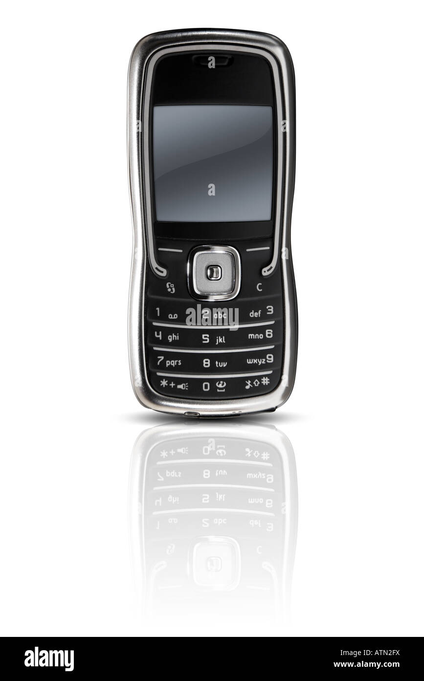 modern mobile phone, isolated white background Stock Photo - Alamy