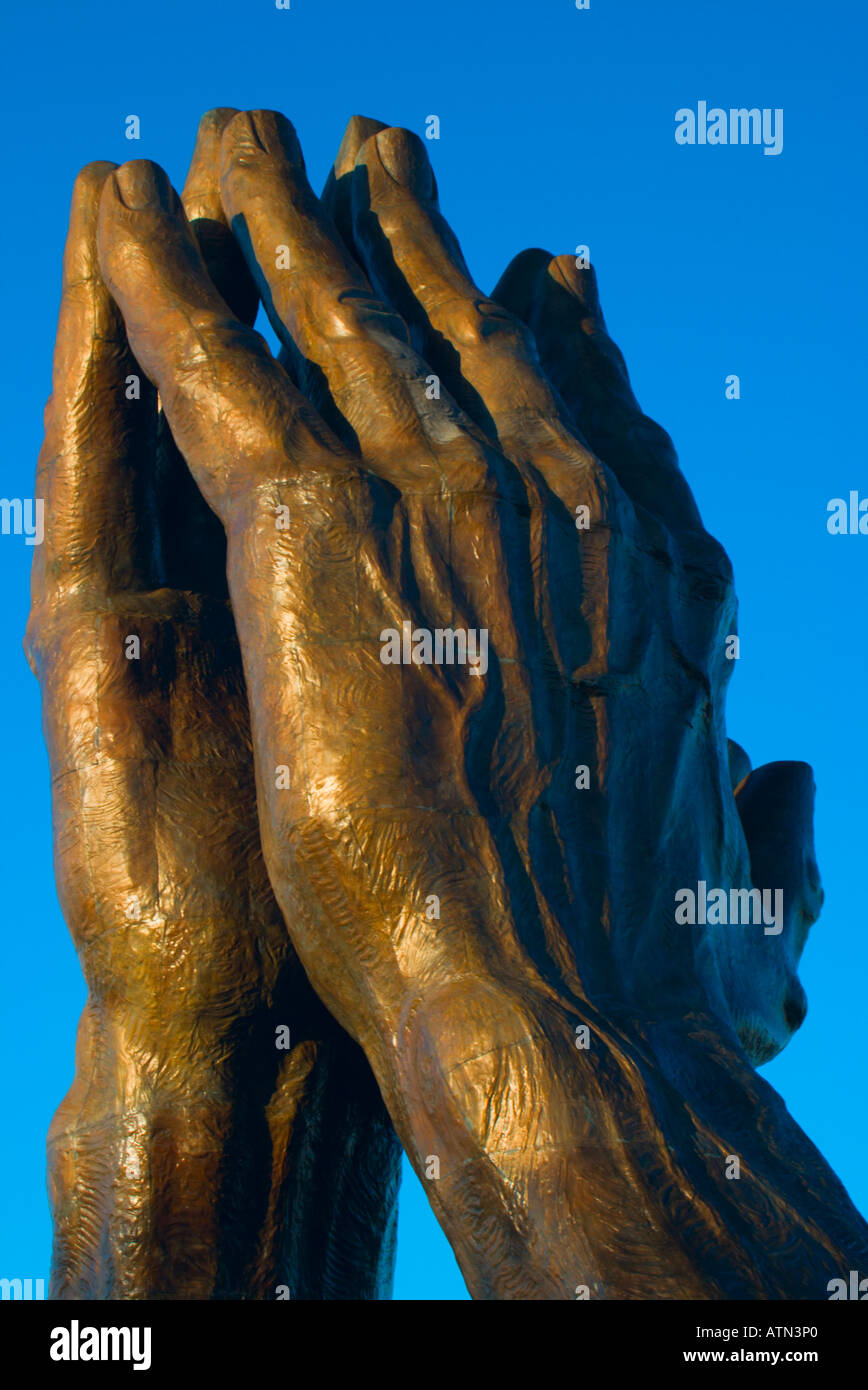 Praying Hands at the Avenue of Flags Stock Photo - Alamy