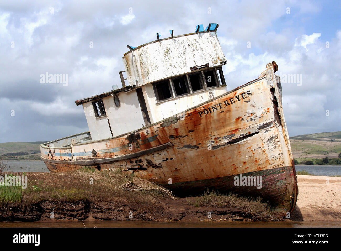 Abandoned boat at point reyes hi-res stock photography and images - Alamy