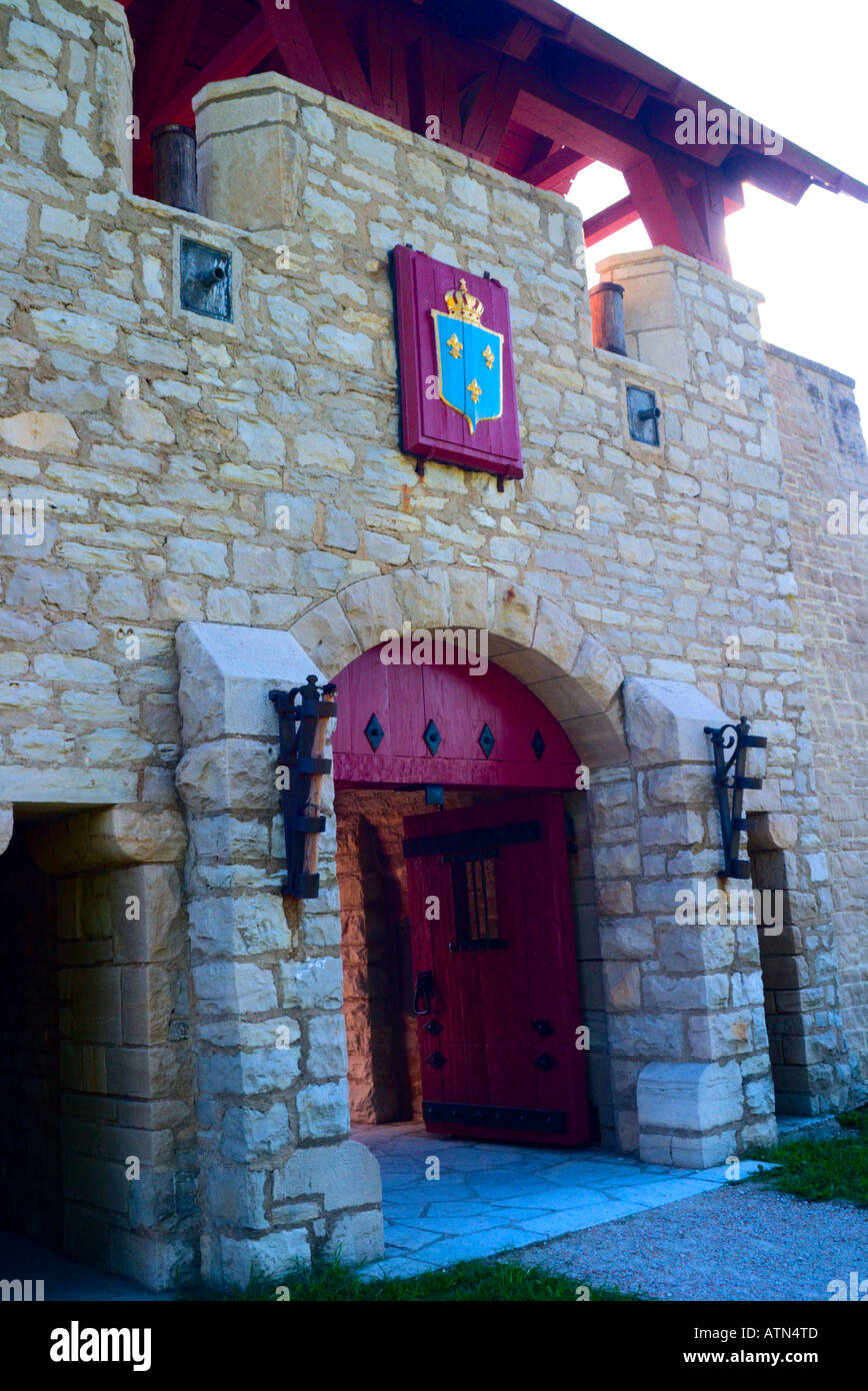 Gatehouse at Fort Chartres Stock Photo - Alamy