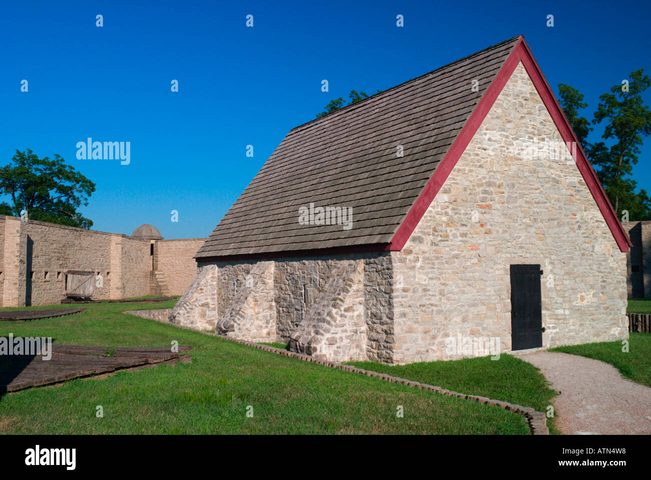 Fort Chartres chapel Stock Photo - Alamy
