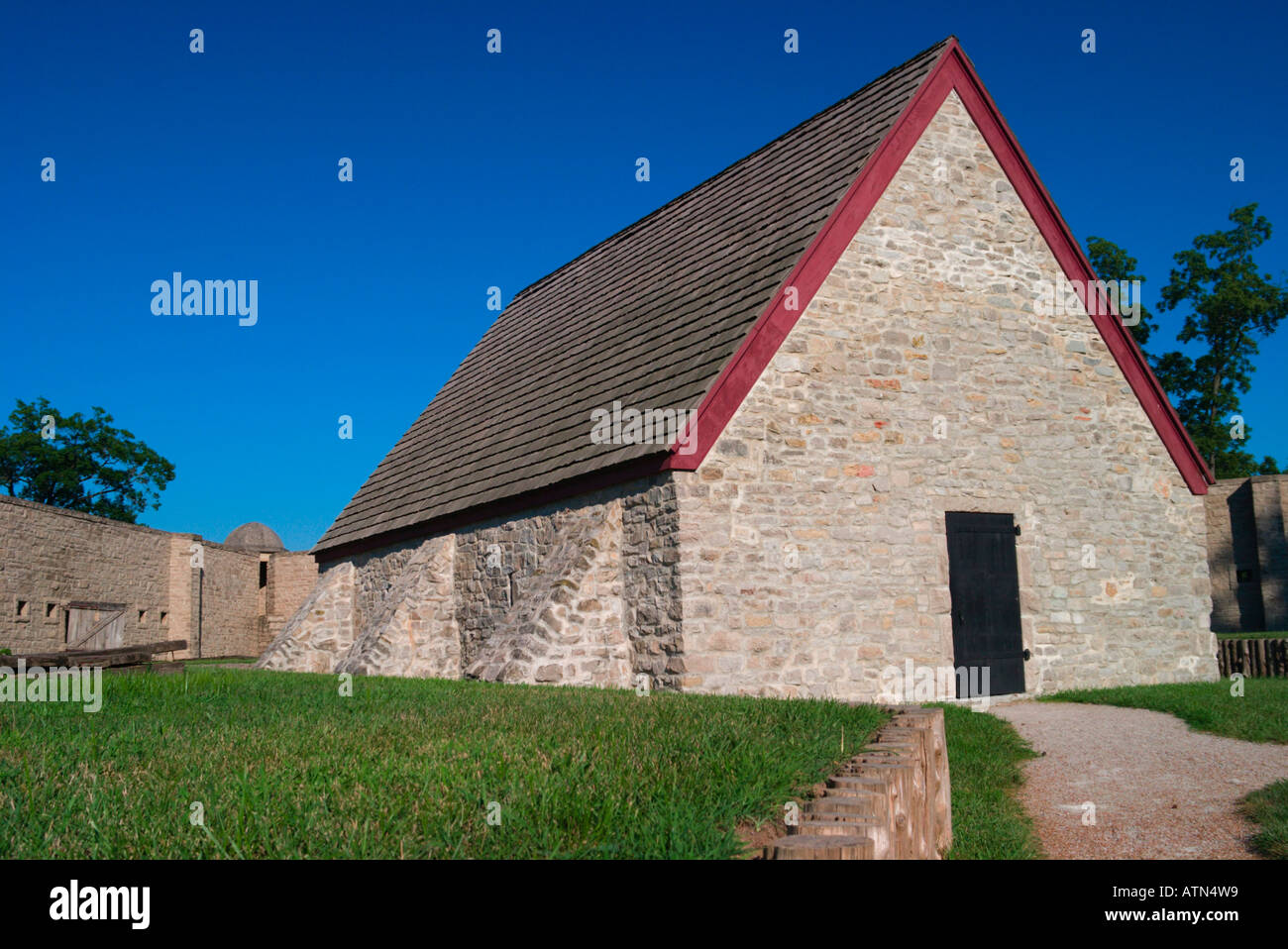 Fort Chartres chapel Stock Photo - Alamy