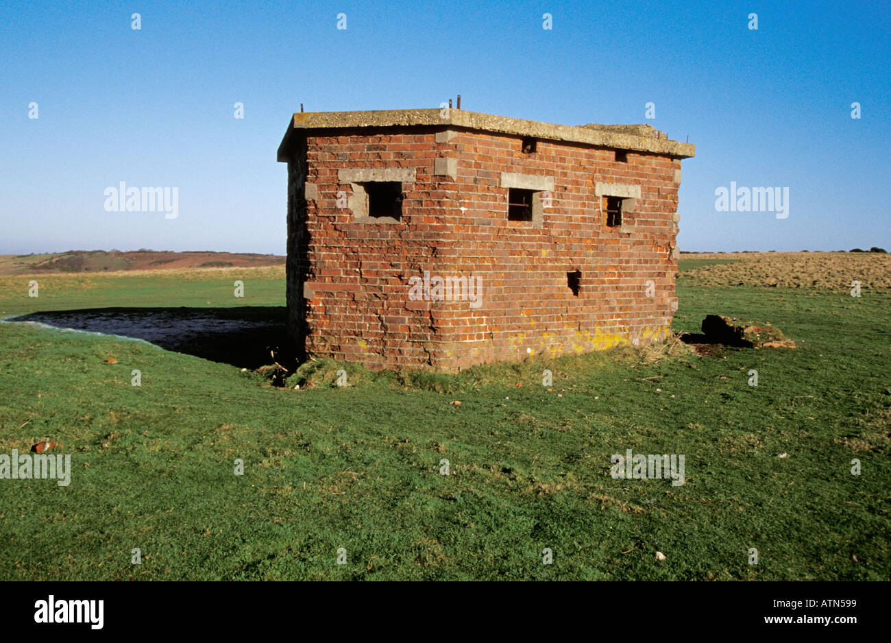 Pill Box Boniface Down Ventnor Isle of Wight England Winter 2004 Stock ...