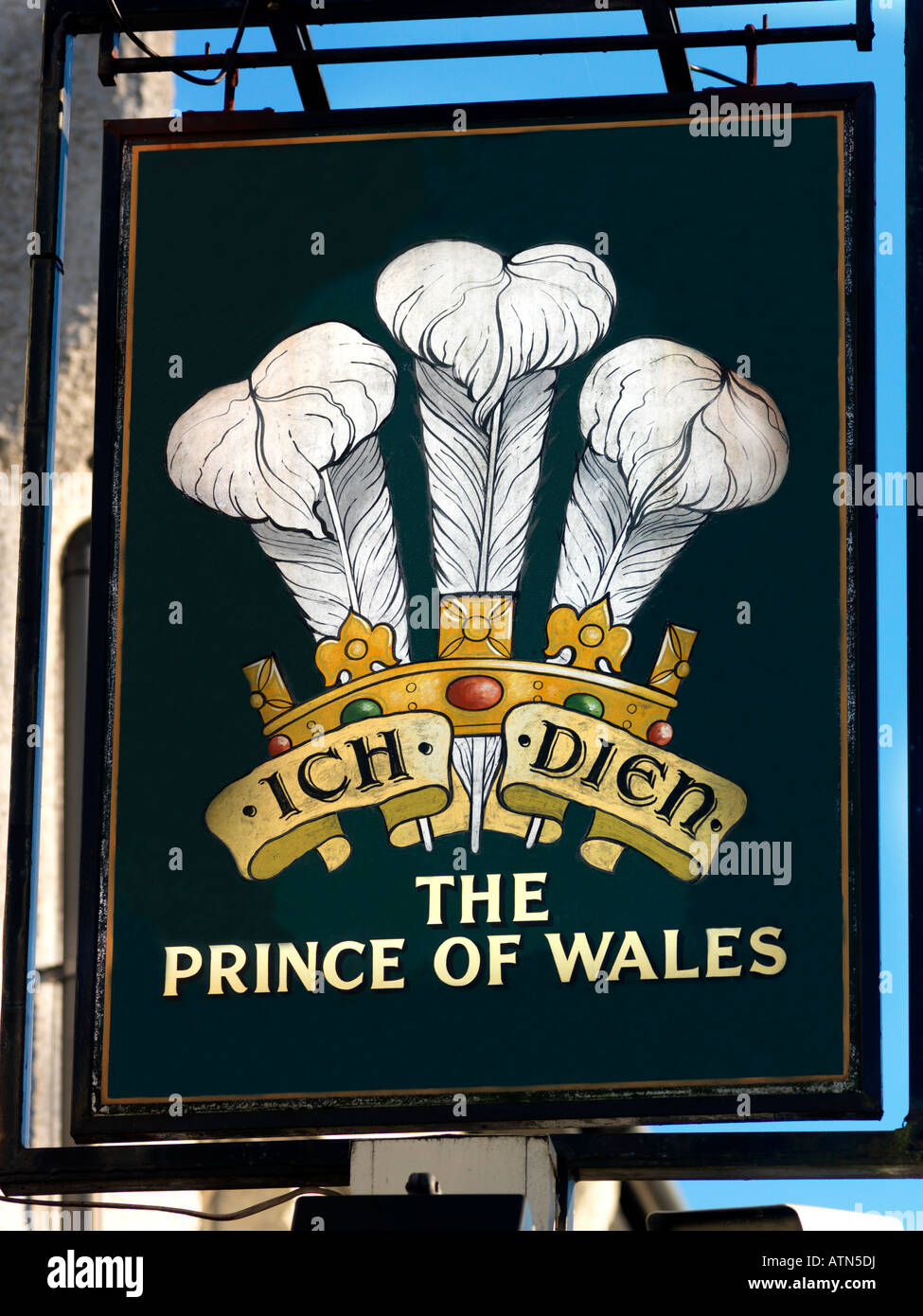 Prince of Wales Feathers Pub Sign Stock Photo - Alamy