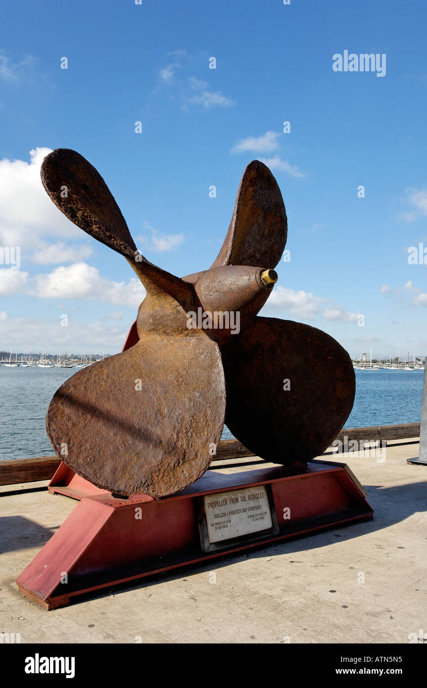A Propeller from the Steam Ferryboat Berkeley on Display Outside the ...