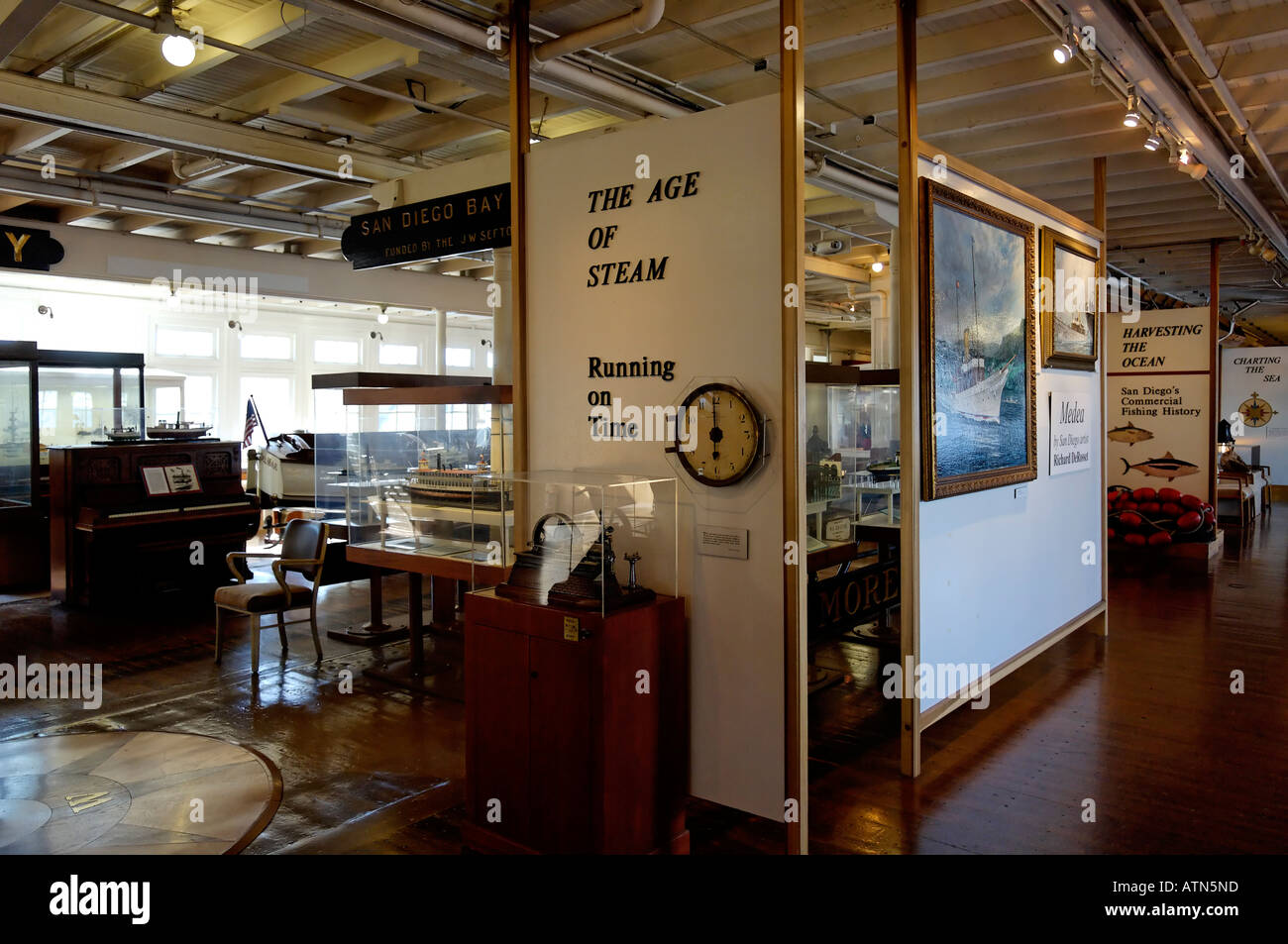 A Landscape Photograph Inside the Onboard Museum Display at the ...