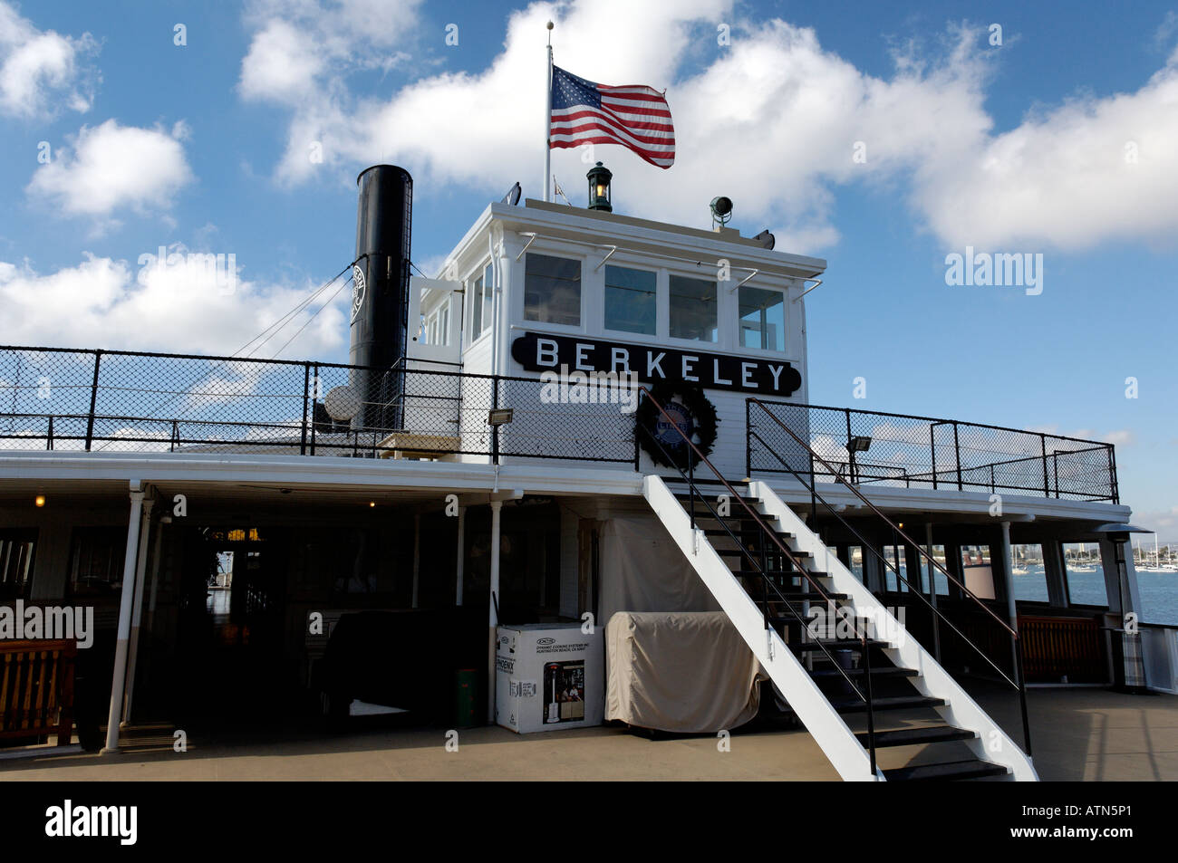 The Upper Deck of the Steam Ferryboat Berkeley at the Maritime Museum ...