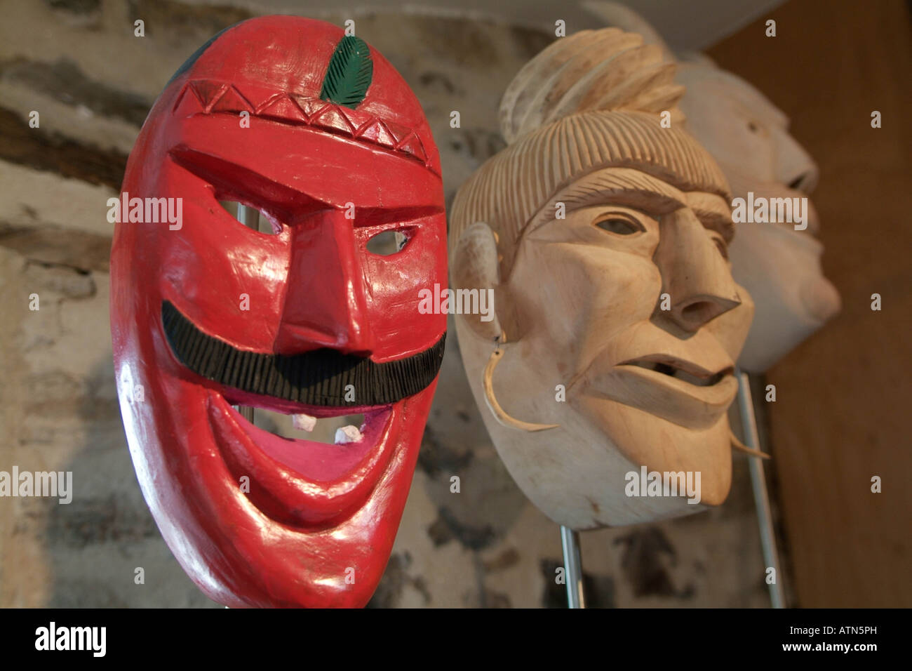 traditional face masks of Tras-Os-Montes, Portugal (Museum of the Mask ...