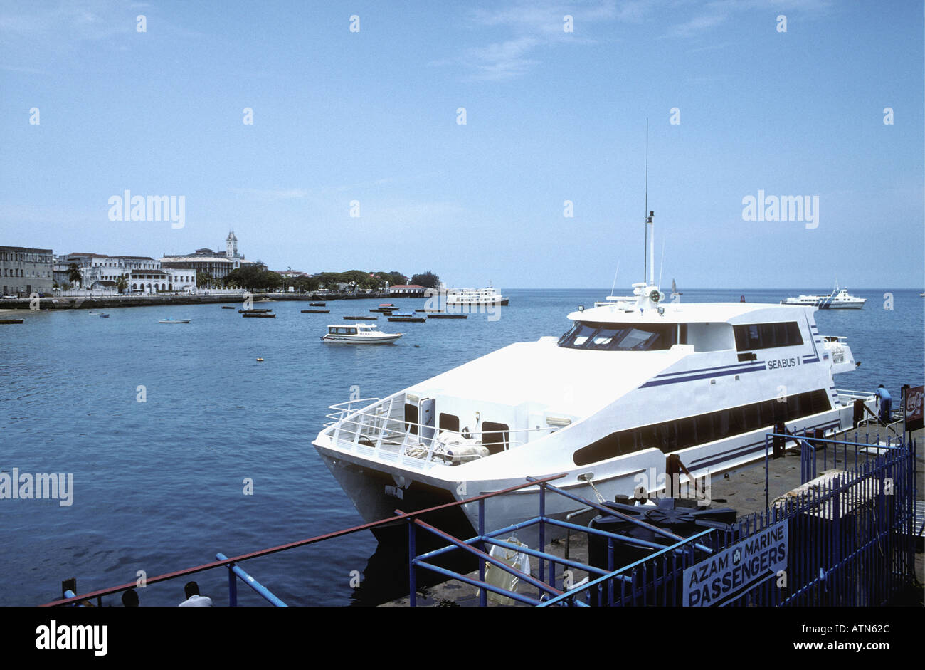 Sea bus II a hydrofoil passenger ferry moored in the harbour of ...