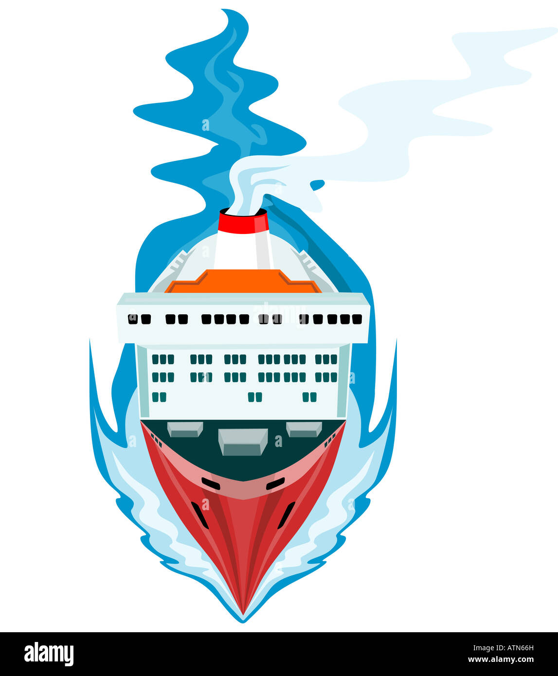 Passenger ship coming towards you Stock Photo - Alamy