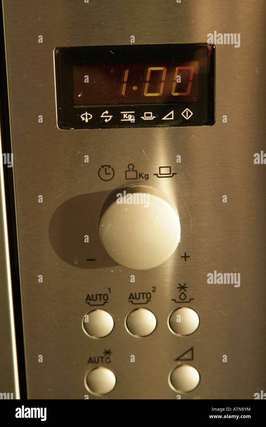 buttons of a microwave oven Stock Photo - Alamy