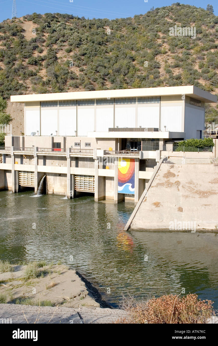 hydropower plant in california 2 Stock Photo - Alamy