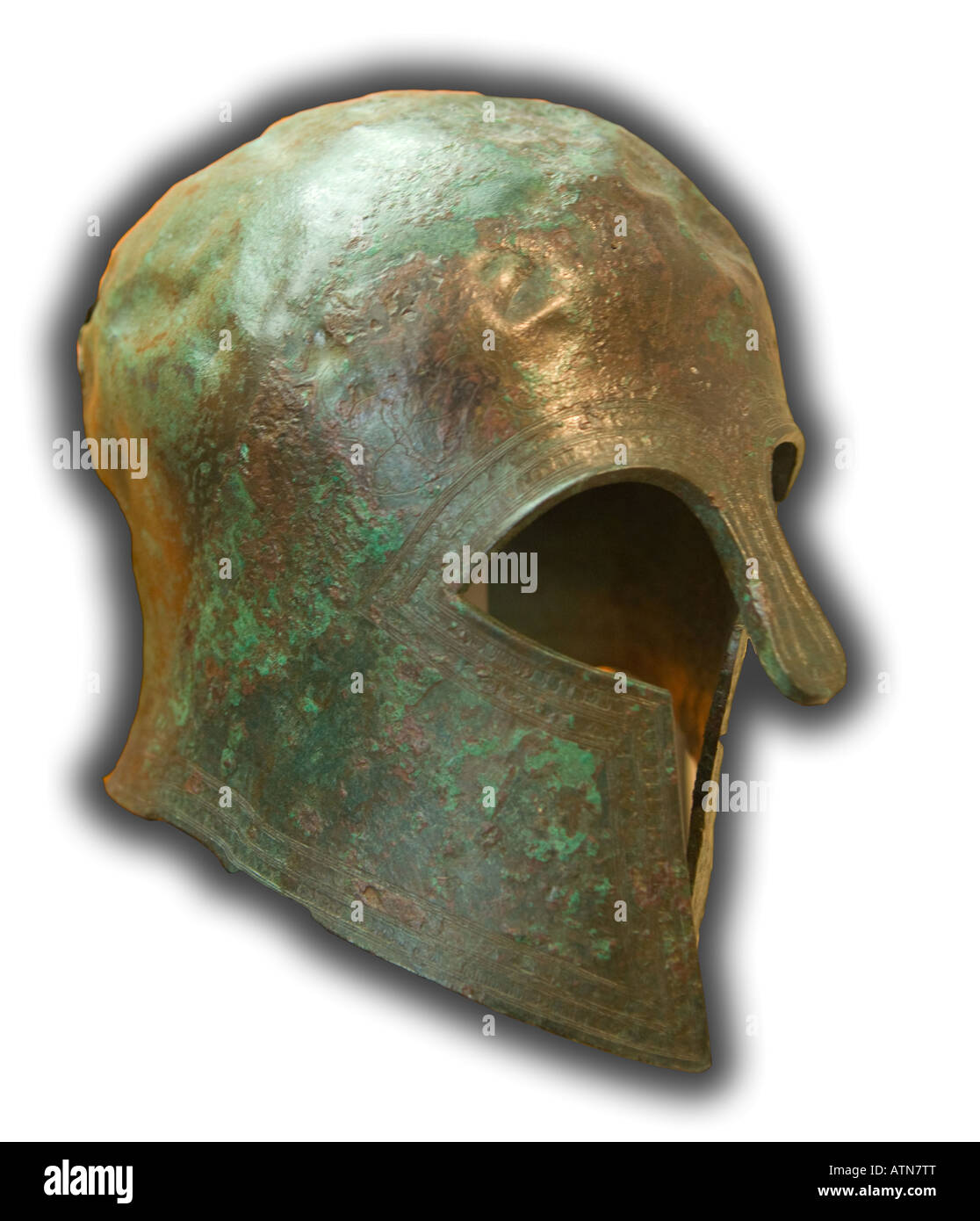 Ancient greek helmet in Cut Out Stock Images & Pictures - Alamy