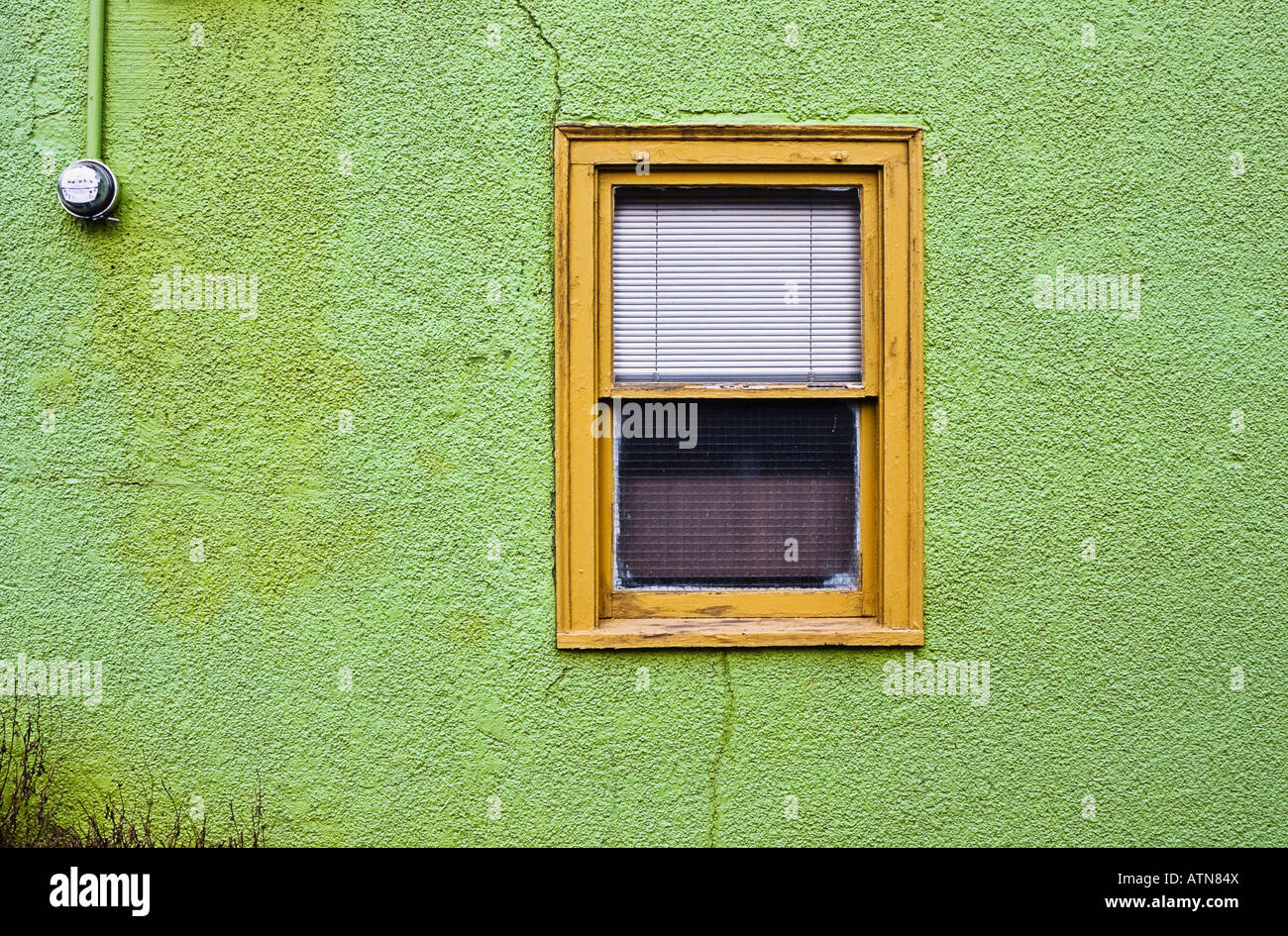 window on side of building Stock Photo - Alamy