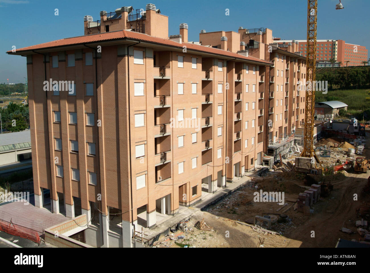 tall building in construction (Rome, Italy Stock Photo - Alamy