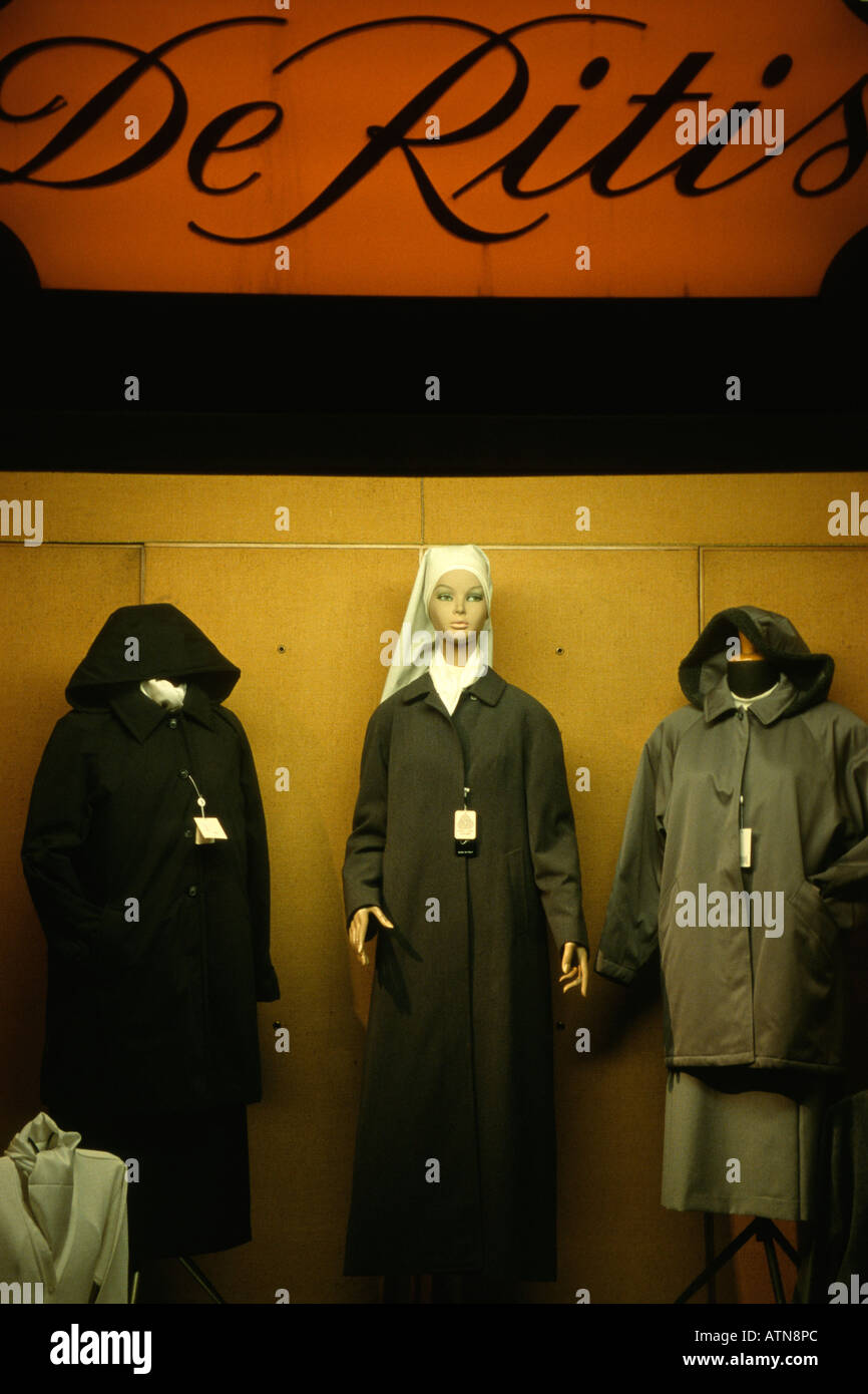 Rome Italy De Ritis ecclesiastical outfitters on via dei Cestari Stock ...