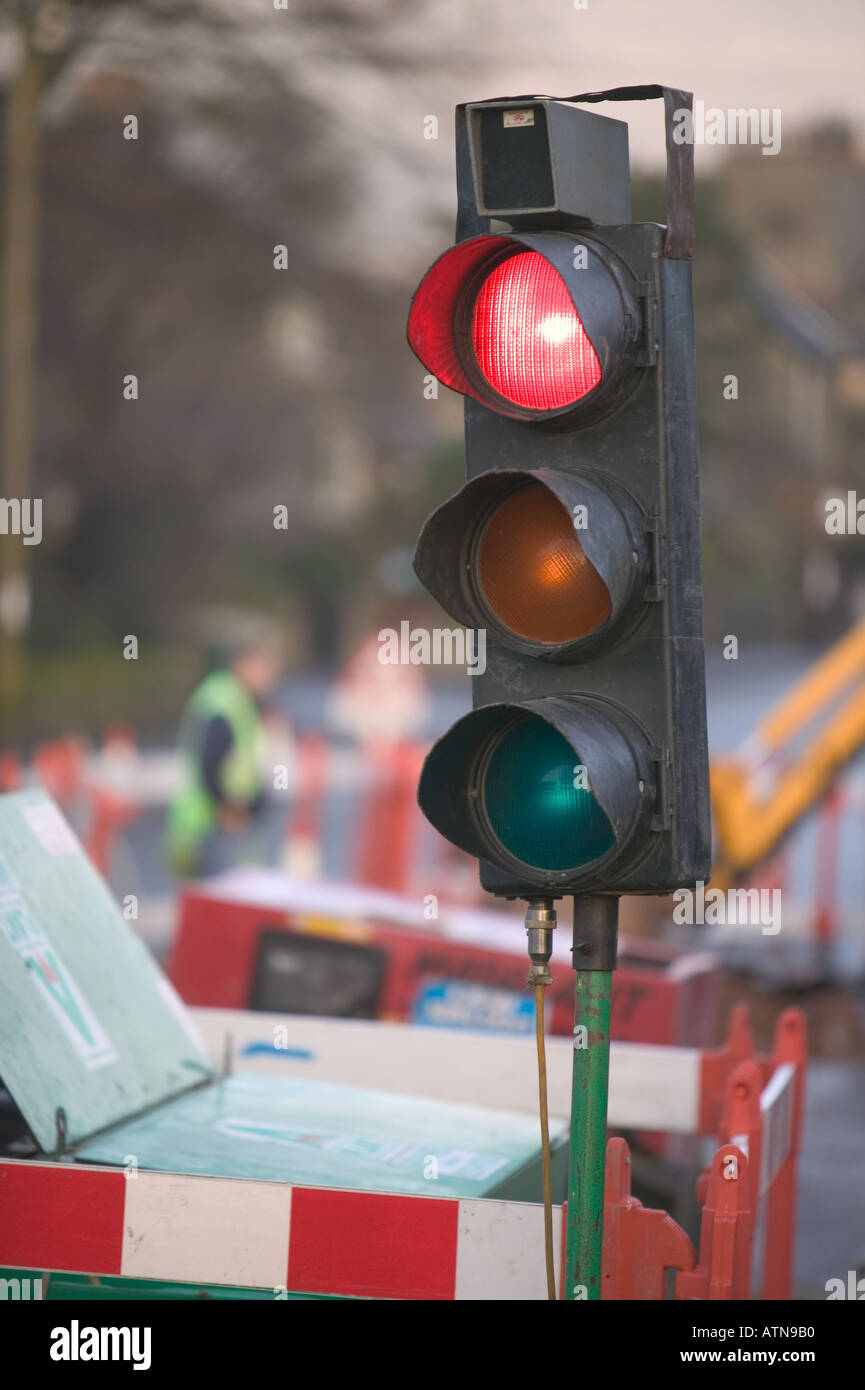 Traffic light on red hi-res stock photography and images - Alamy