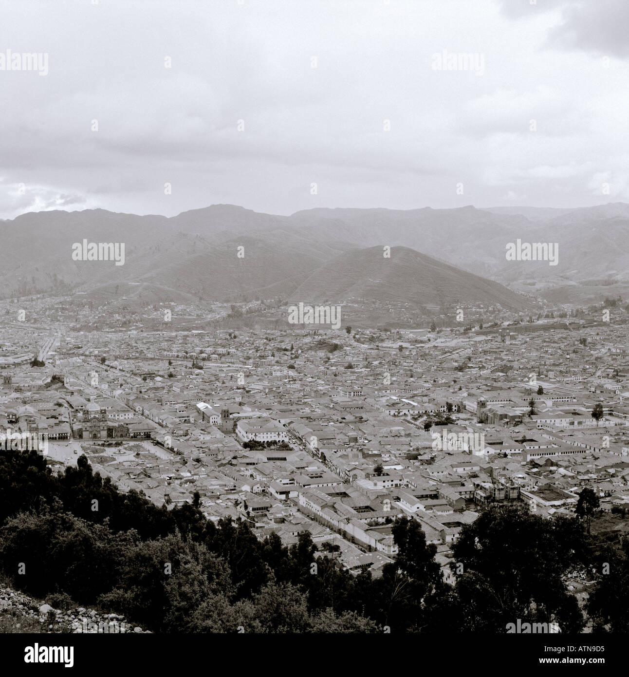 Panorama view over cusco hi-res stock photography and images - Alamy
