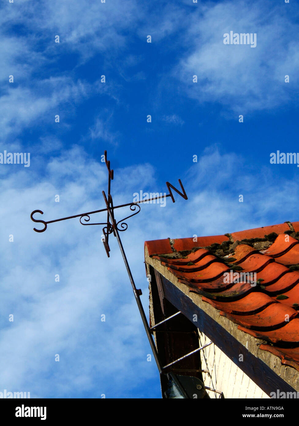 roof top wind vane Stock Photo - Alamy