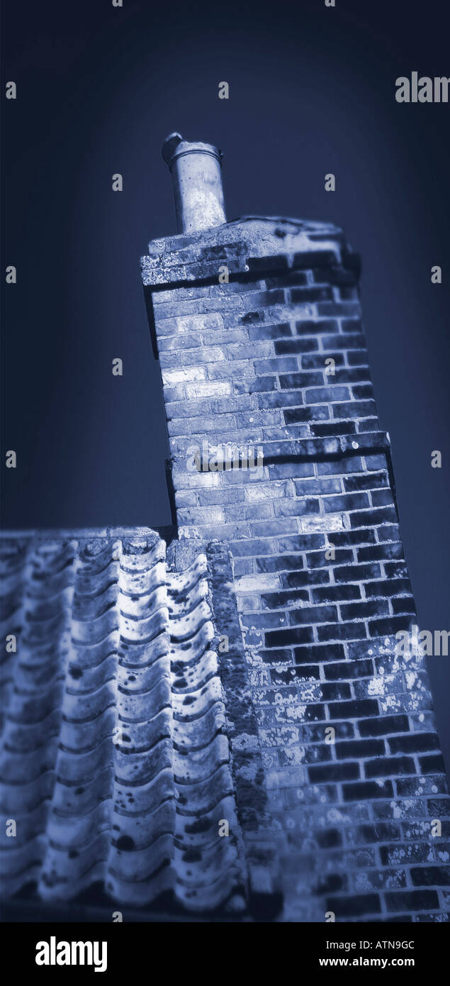 broken chimney pot Stock Photo - Alamy