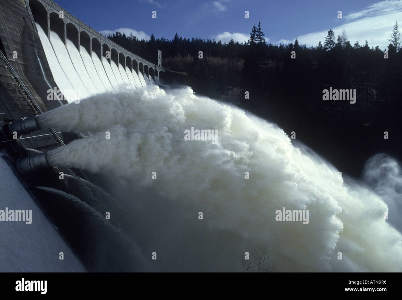 Laggan Dam Overflow Release Valves Stock Photo - Alamy