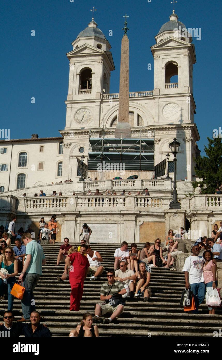 the Spanish Steps in Rome Stock Photo - Alamy