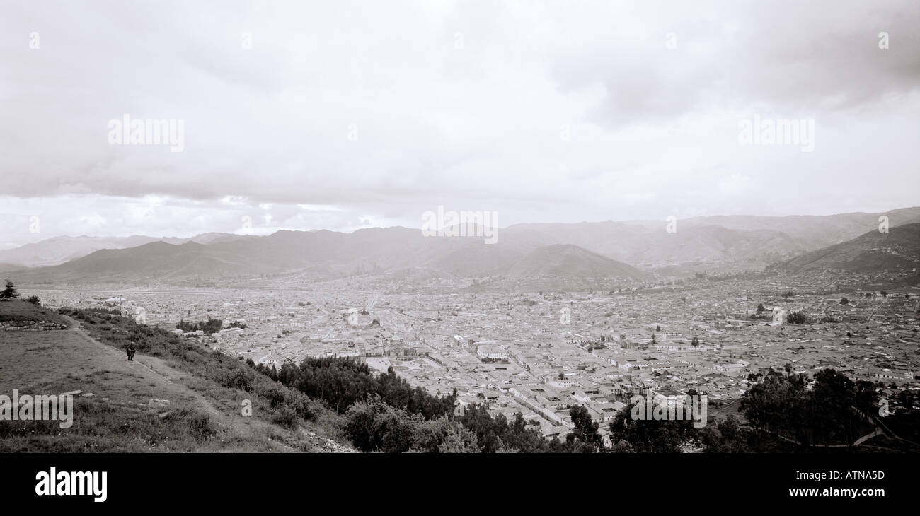 Panorama view over cusco hi-res stock photography and images - Alamy