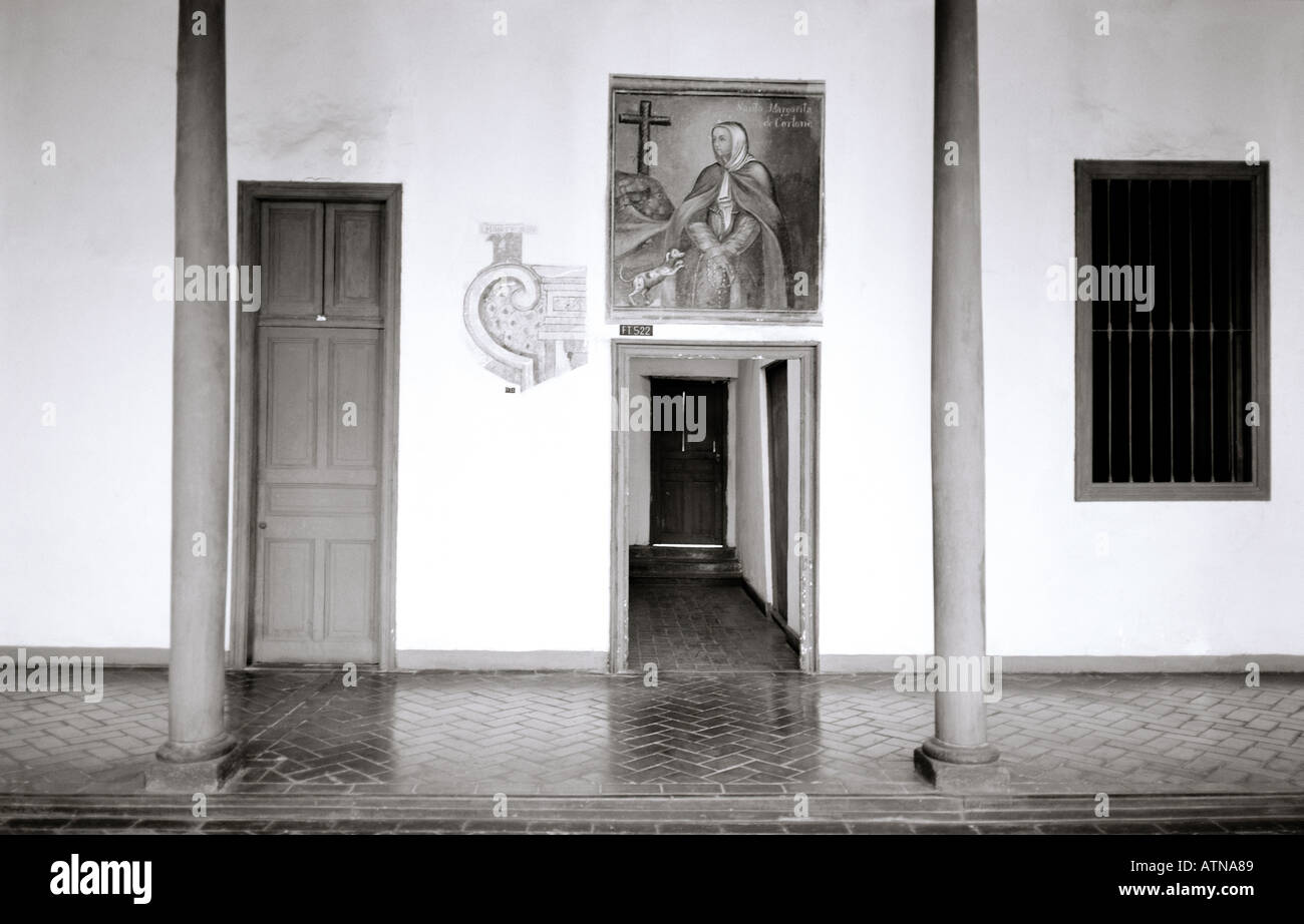 Christian convent in Lima in Peru in the Andes in Latin South America ...