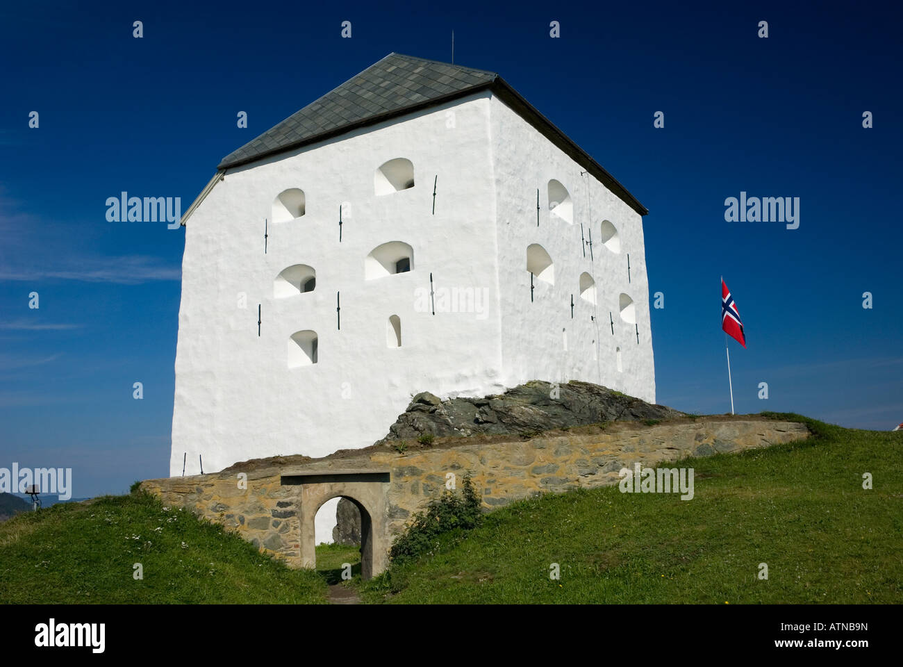 Main tower of Kristiansten fort in Trondheim Stock Photo - Alamy