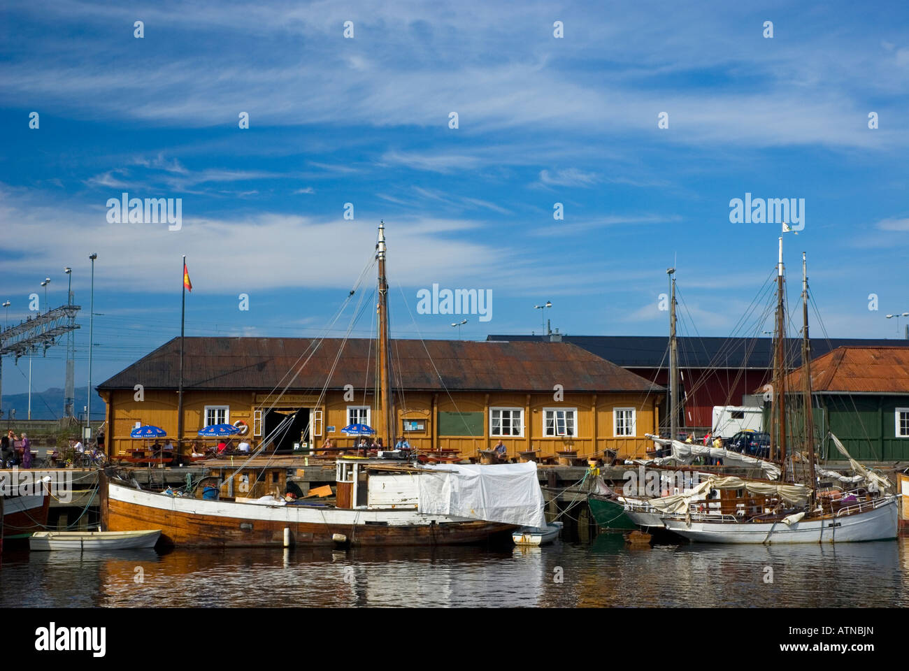 Trondheim inner channel called Kanalhavna Stock Photo - Alamy