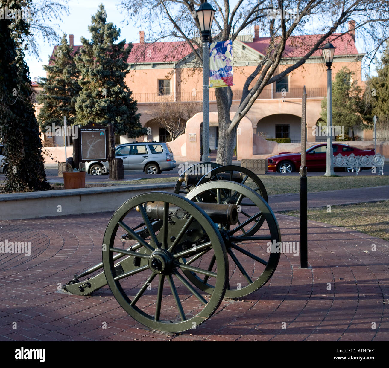 Big Gun in Albuquerque Plaza Stock Photo - Alamy