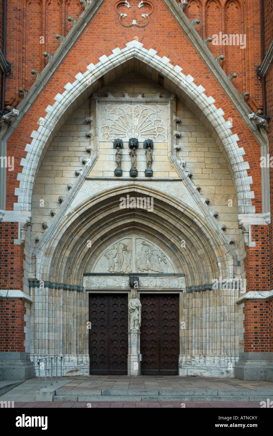 The gates of the Cathedral of Uppsala Stock Photo - Alamy