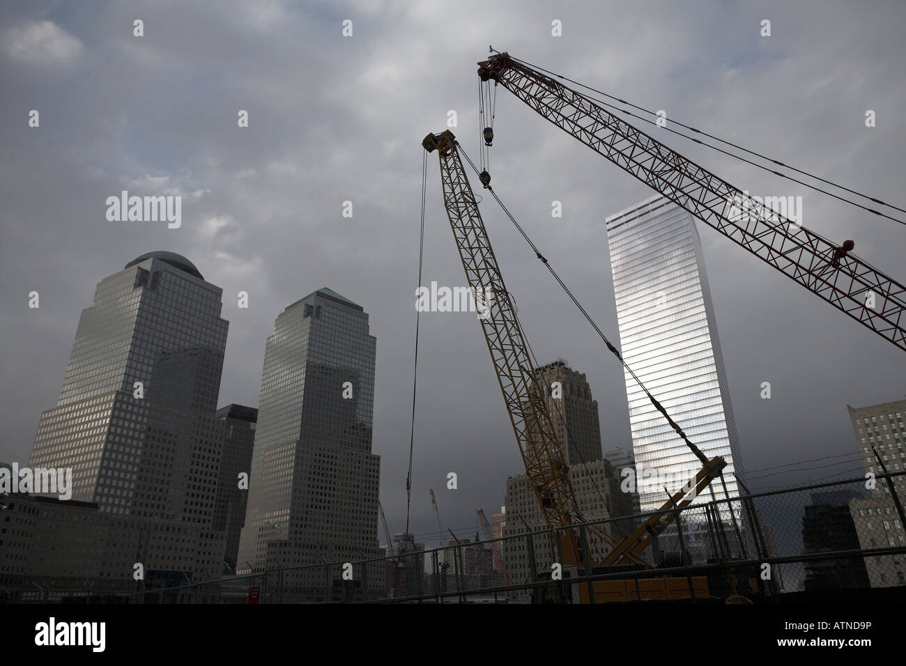 The glass building catching some sunlight on an overcast day seems to ...