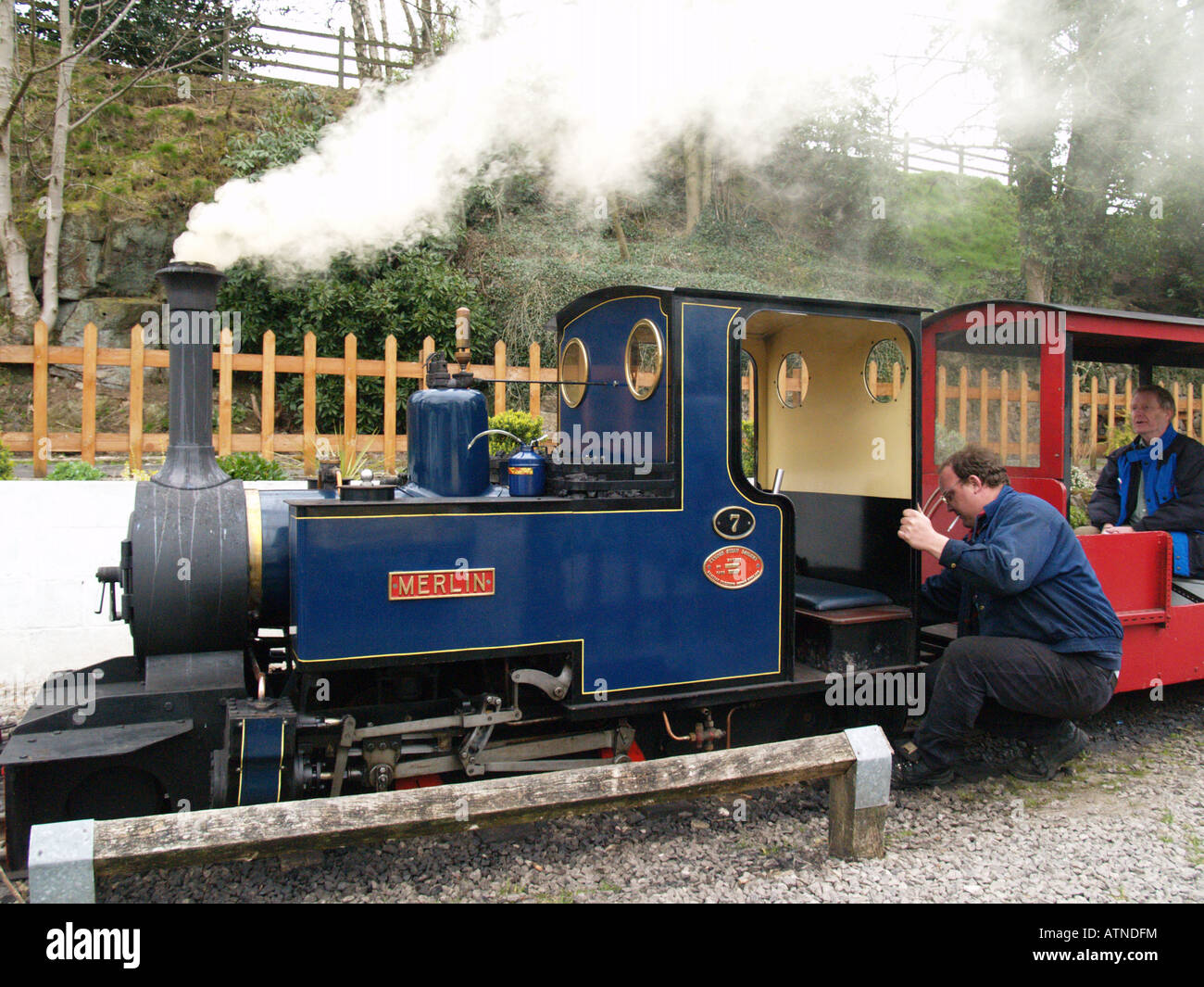 Miniature gauge steam train hi-res stock photography and images - Alamy