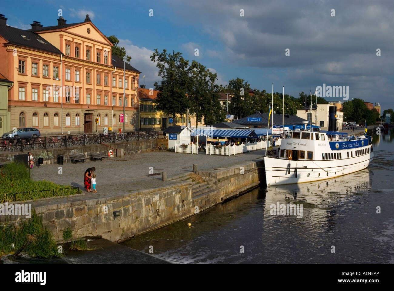 By the Fyris river in central Uppsala Stock Photo - Alamy
