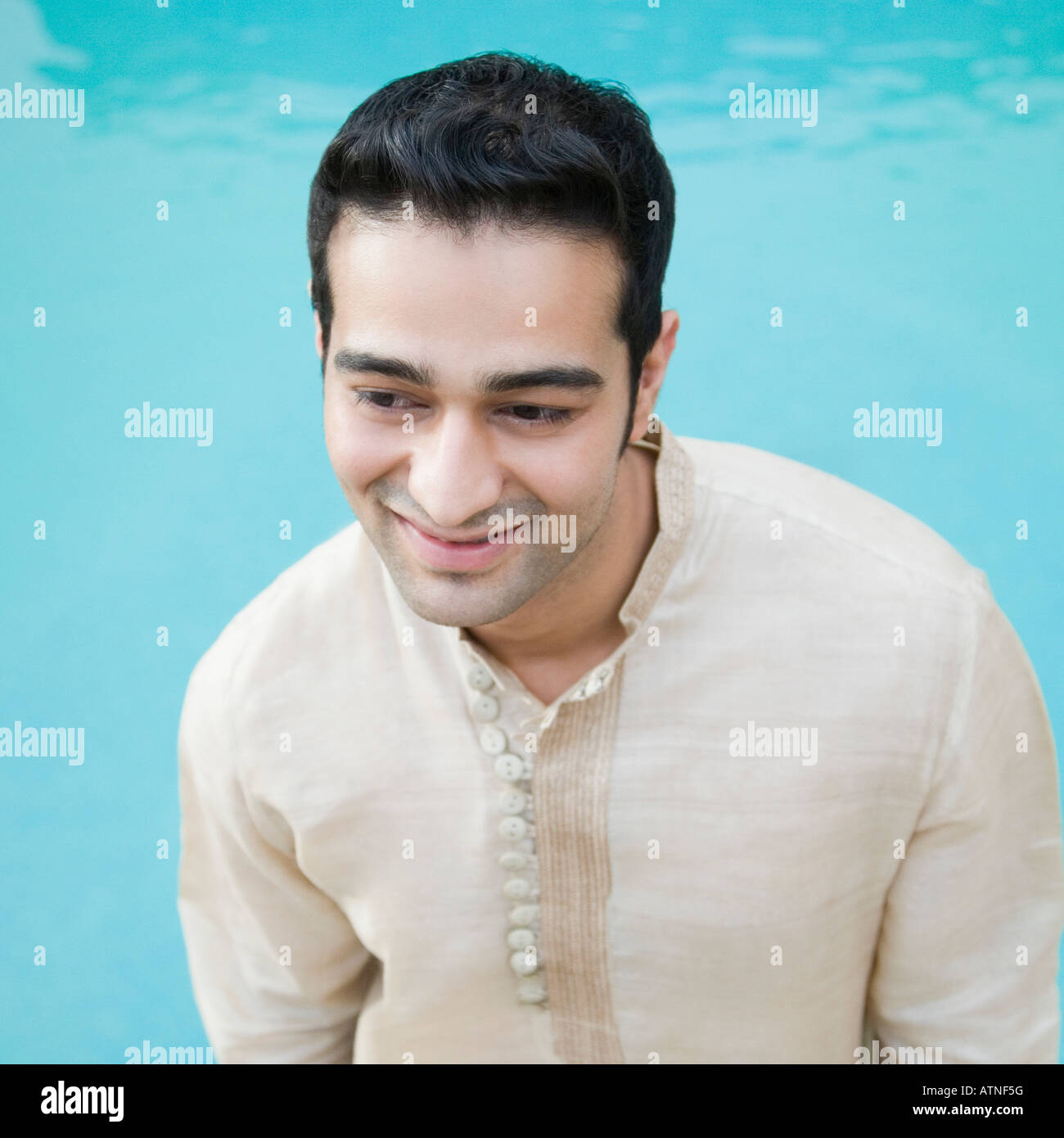 Close-up of a young man smiling Stock Photo - Alamy