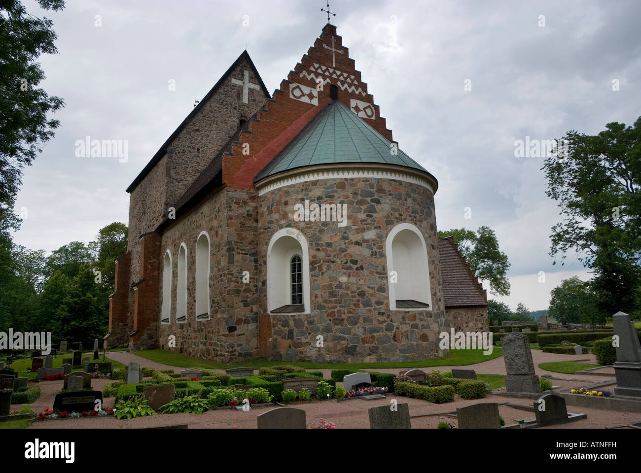 Old Uppsala church in Gamla Uppsala Stock Photo - Alamy