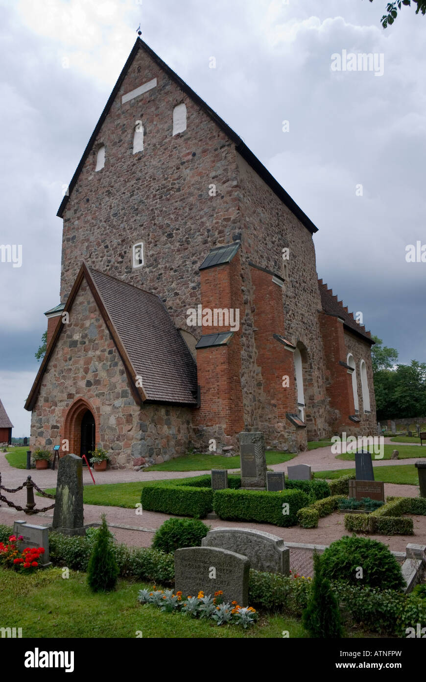 Old Uppsala church in Gamla Uppsala Stock Photo - Alamy